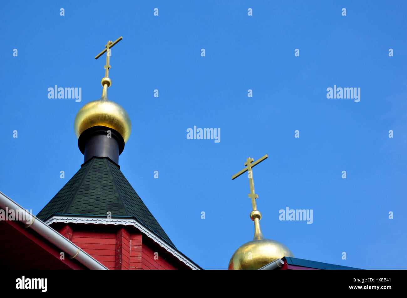 Russian Orthodox Church, bell tower Stock Photo - Alamy