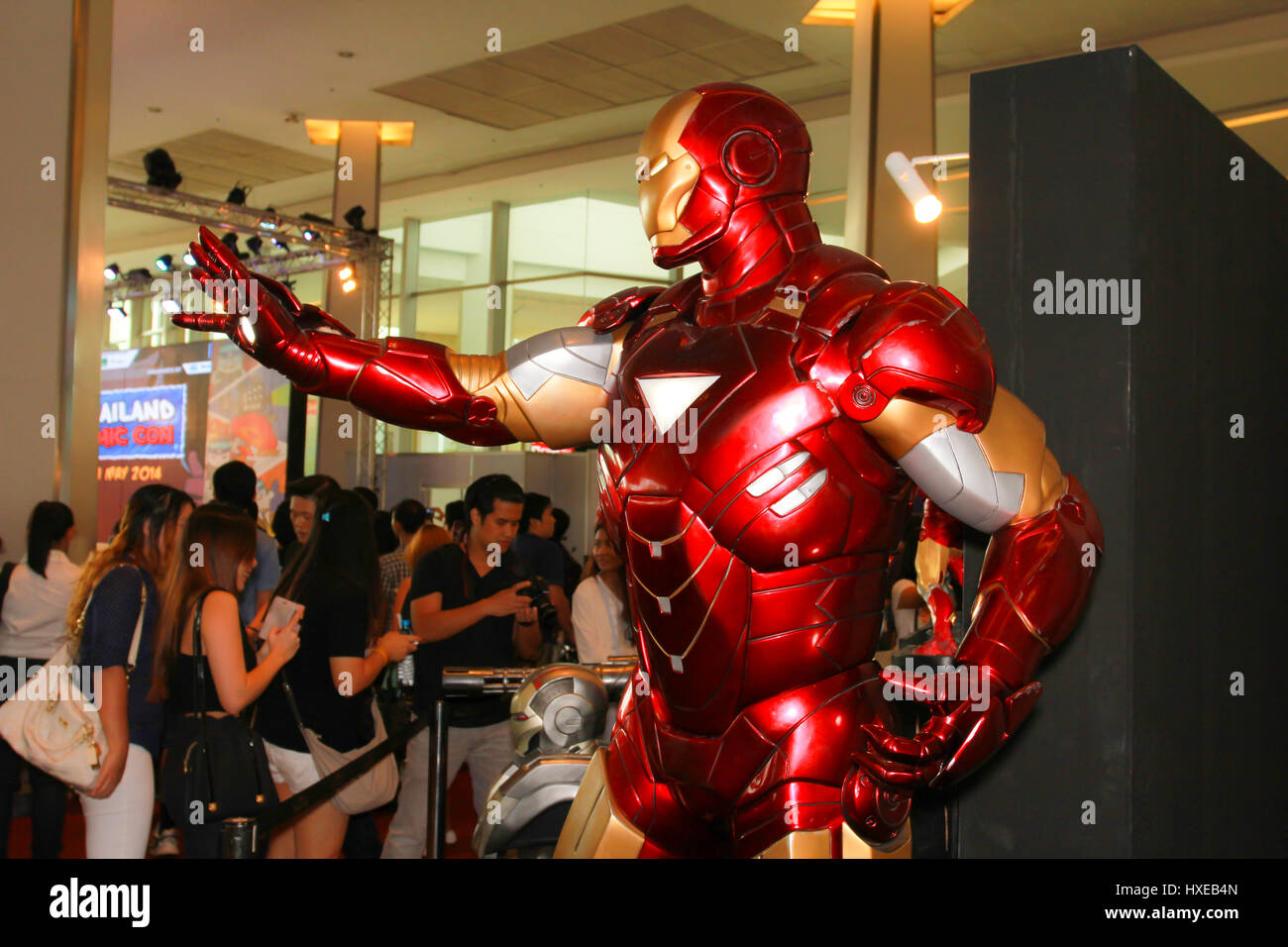 BANGKOK - MAY. 11: An Iron Man model in Thailand Comic Con 2014 on May ...