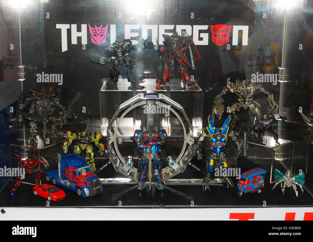 BANGKOK - MAY. 11: A Transformer model in Thailand Comic Con 2014 on ...