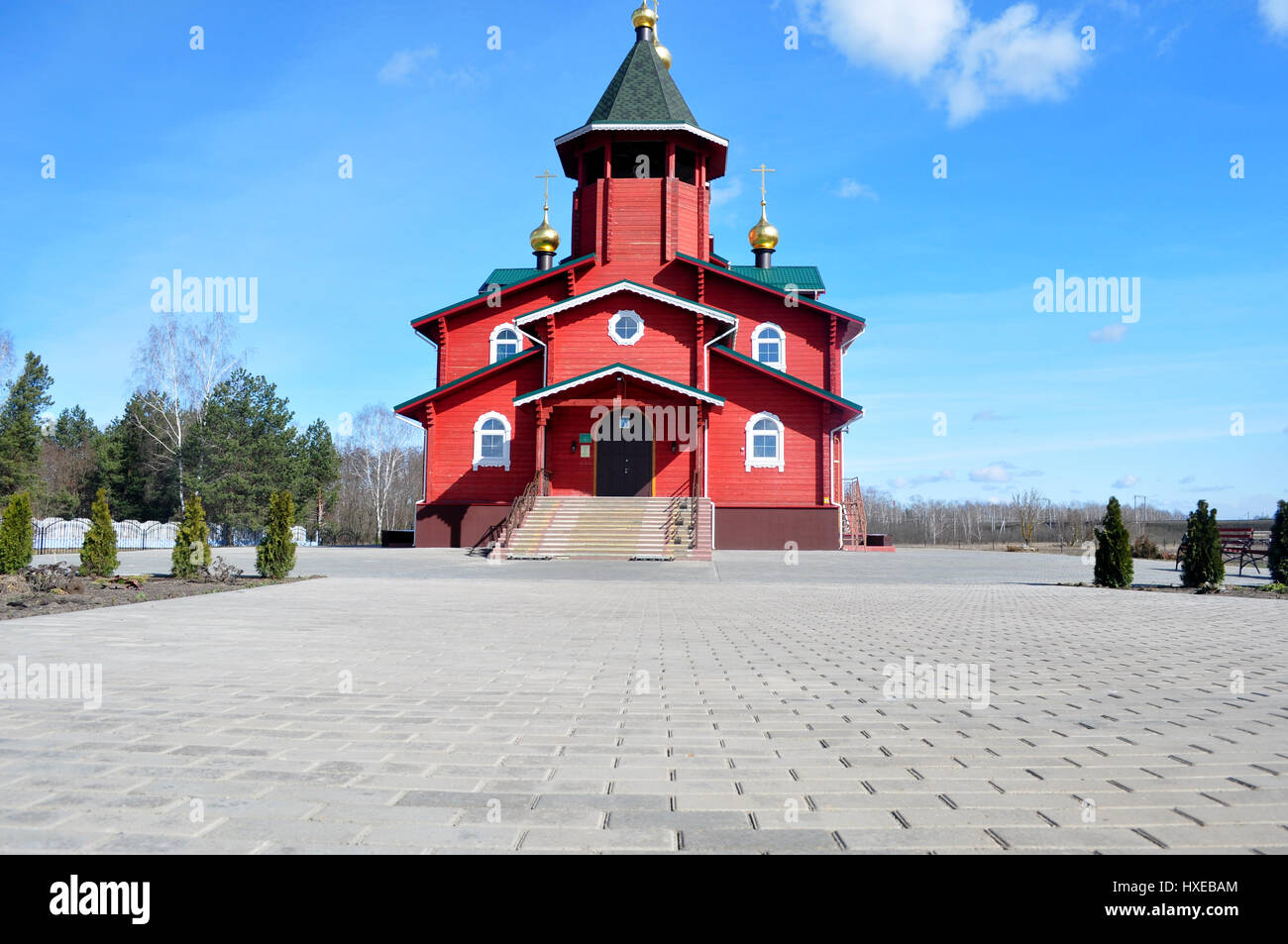 Russian Orthodox Church, bell tower Stock Photo - Alamy