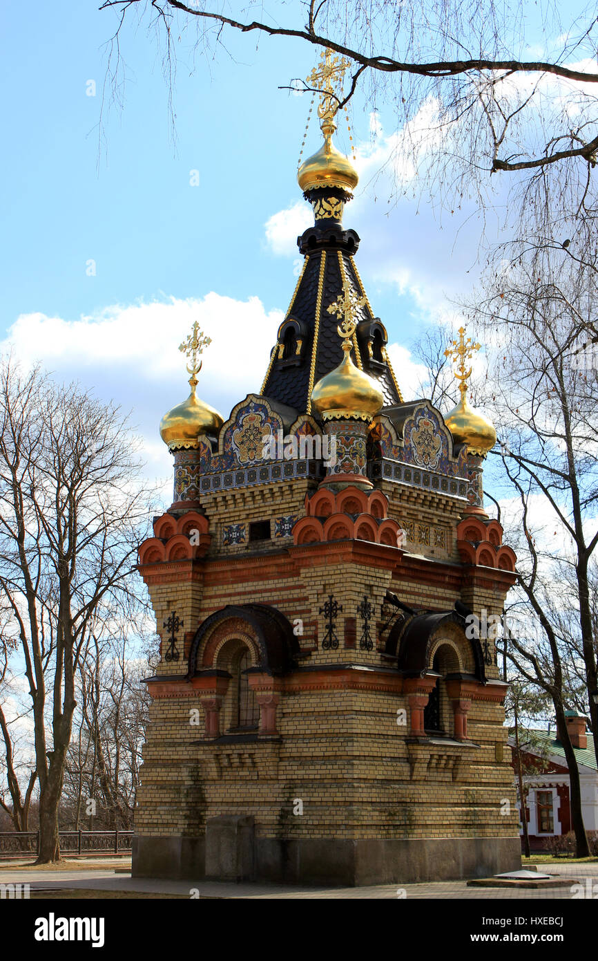 Russian Orthodox Church, bell tower Stock Photo - Alamy