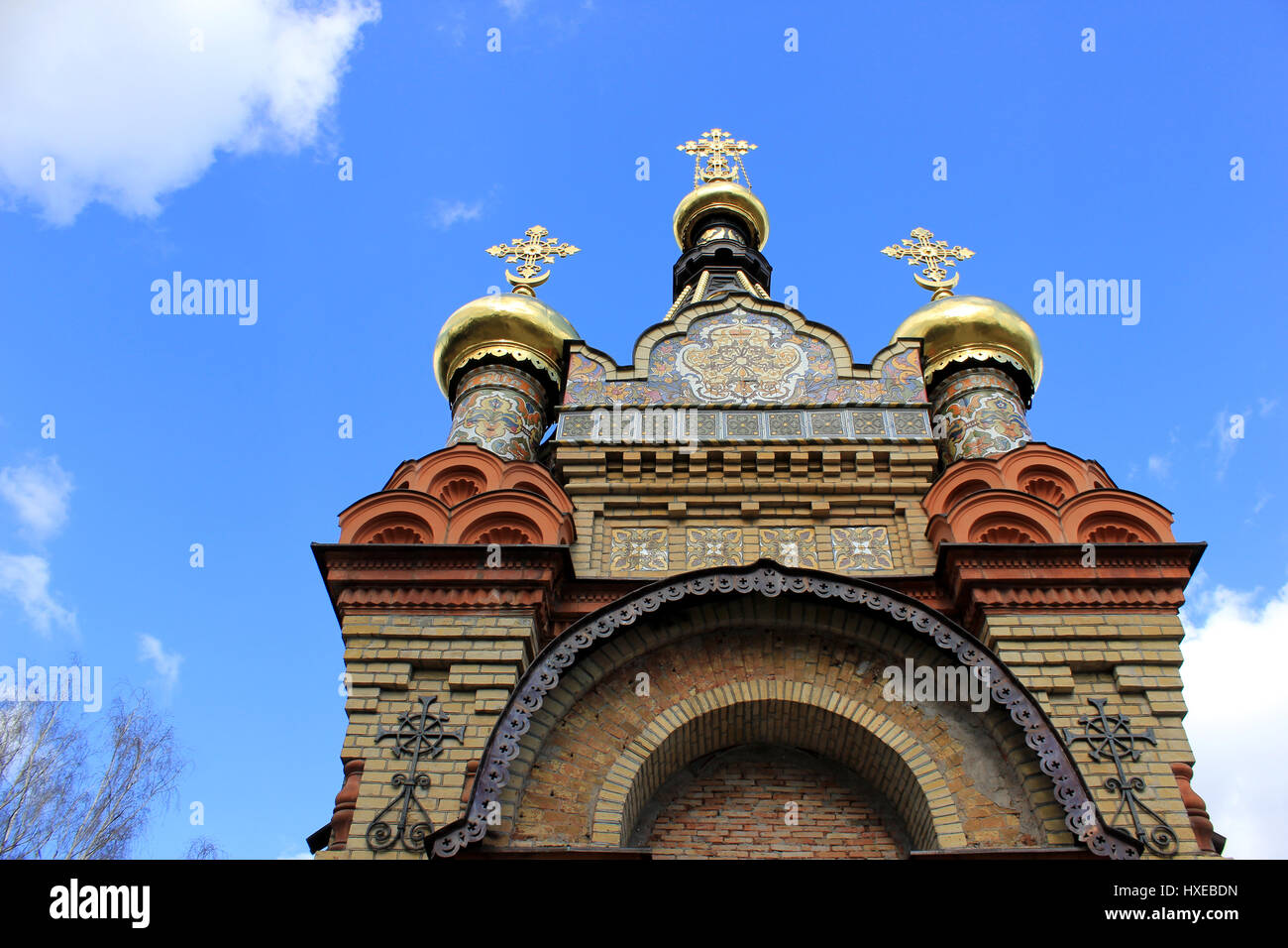 Russian Orthodox Church, bell tower Stock Photo - Alamy
