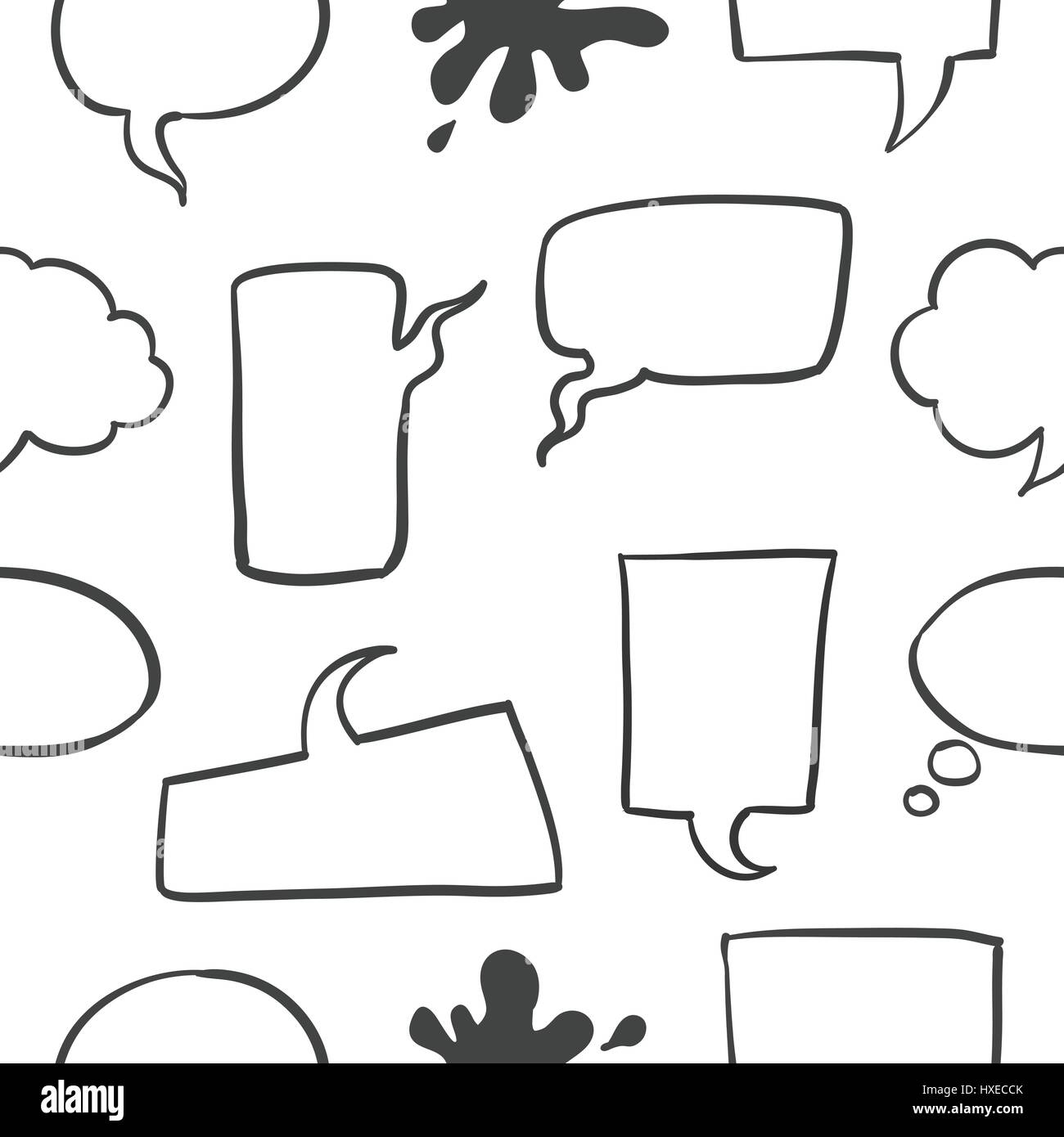 Doodle of bubble text style vector illustration Stock Vector Image ...