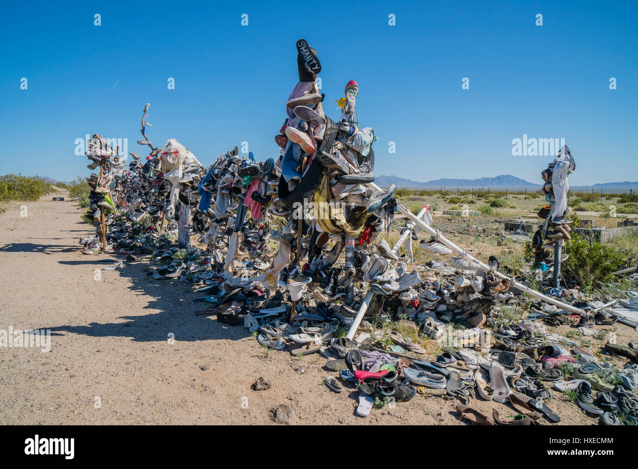 Shoe garden, Rice, California. Rice became noted for its Rice Shoe Tree ...