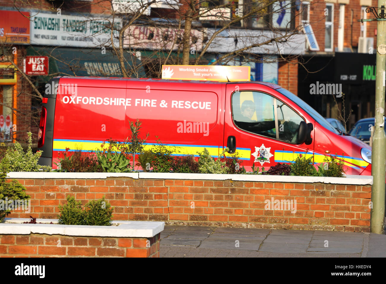 Oxfordshire Fire and Rescue Van Stock Photo - Alamy