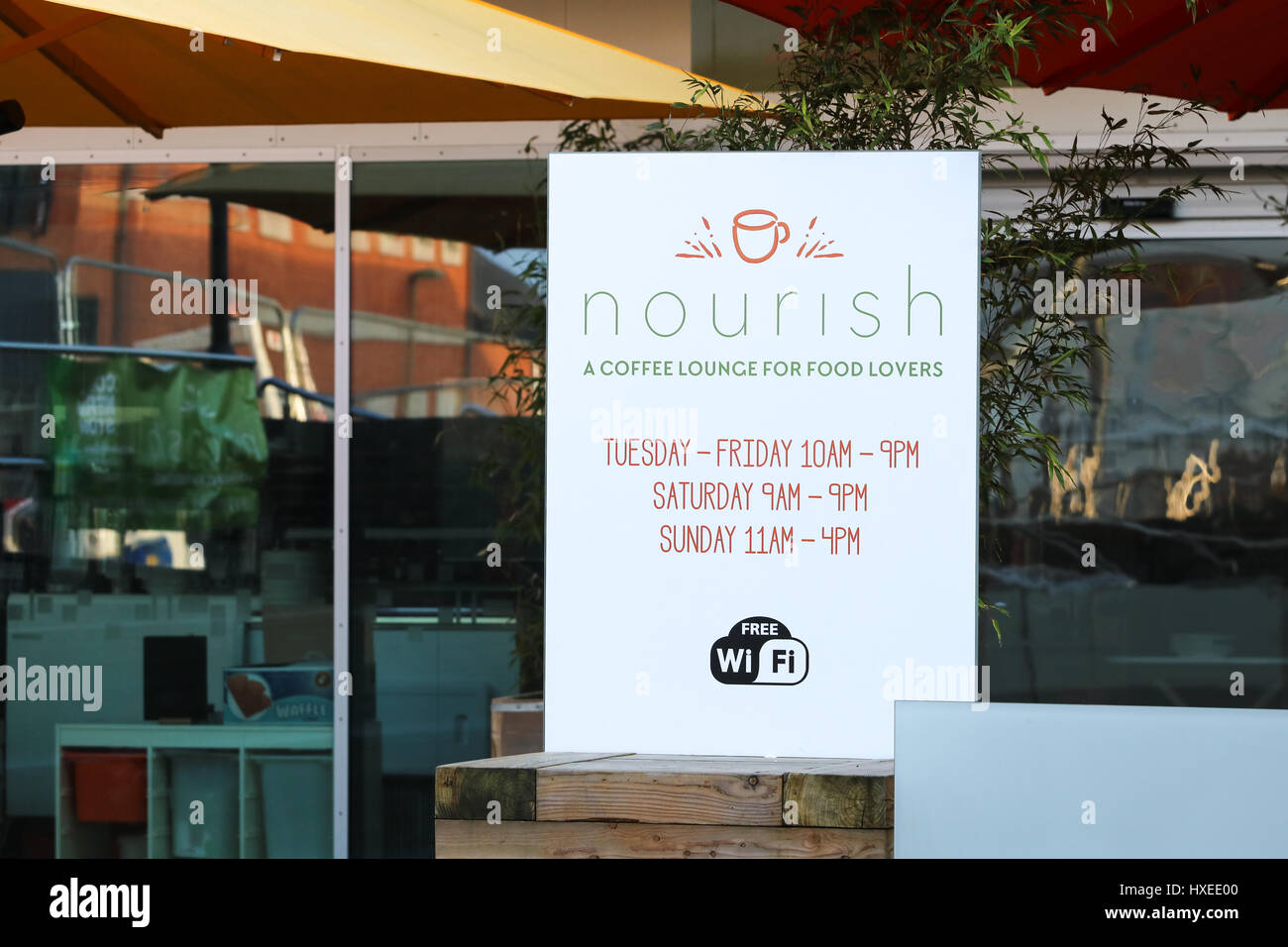 Nourish Cafe at Cornerstone Arts Center, Didcot Stock Photo - Alamy