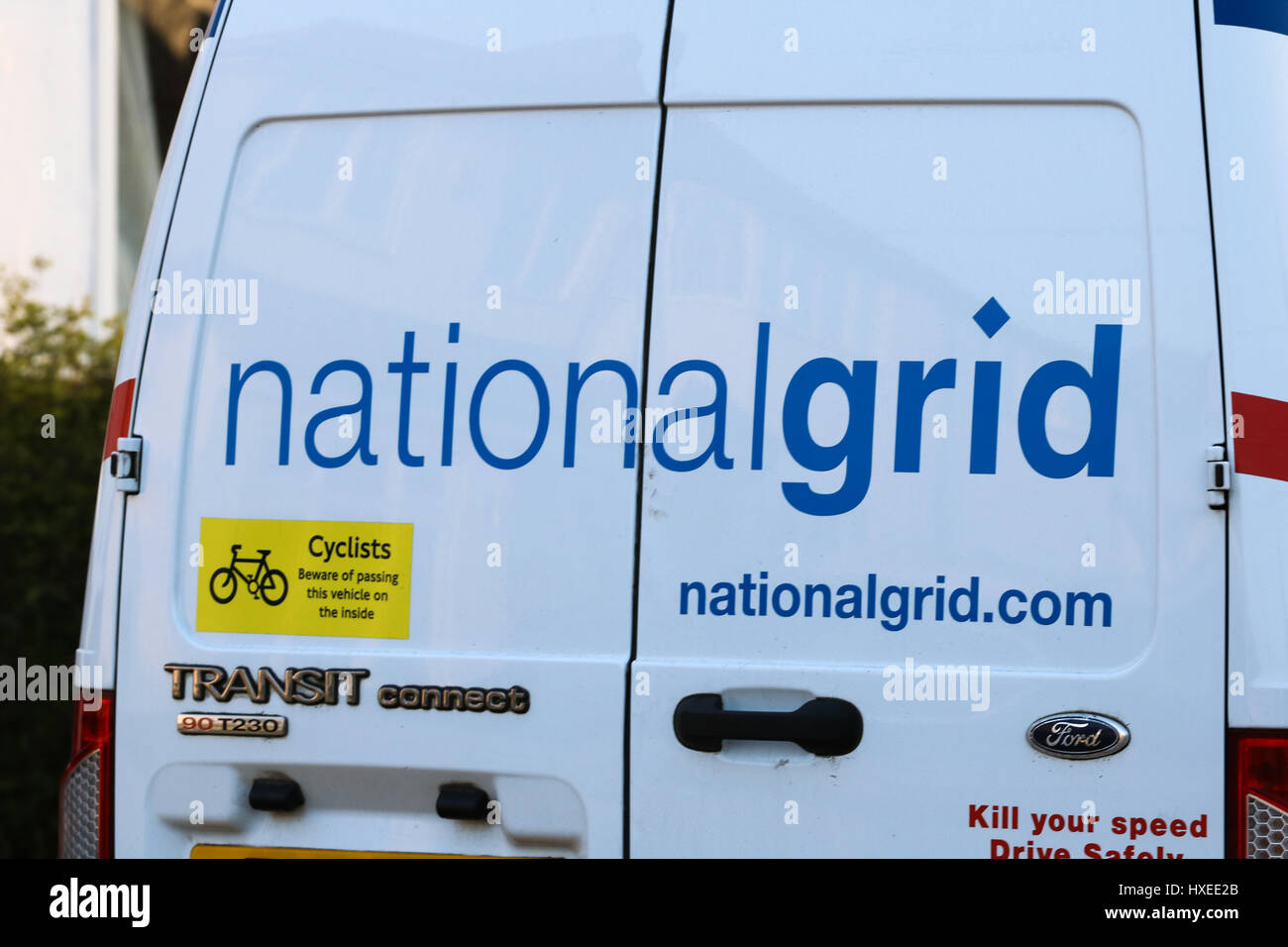 National Grid Van Stock Photo - Alamy