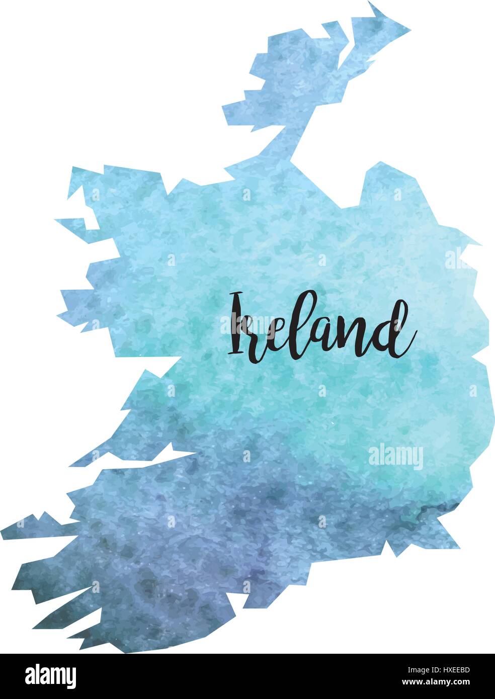 Ireland on blue digital Stock Vector Images - Alamy