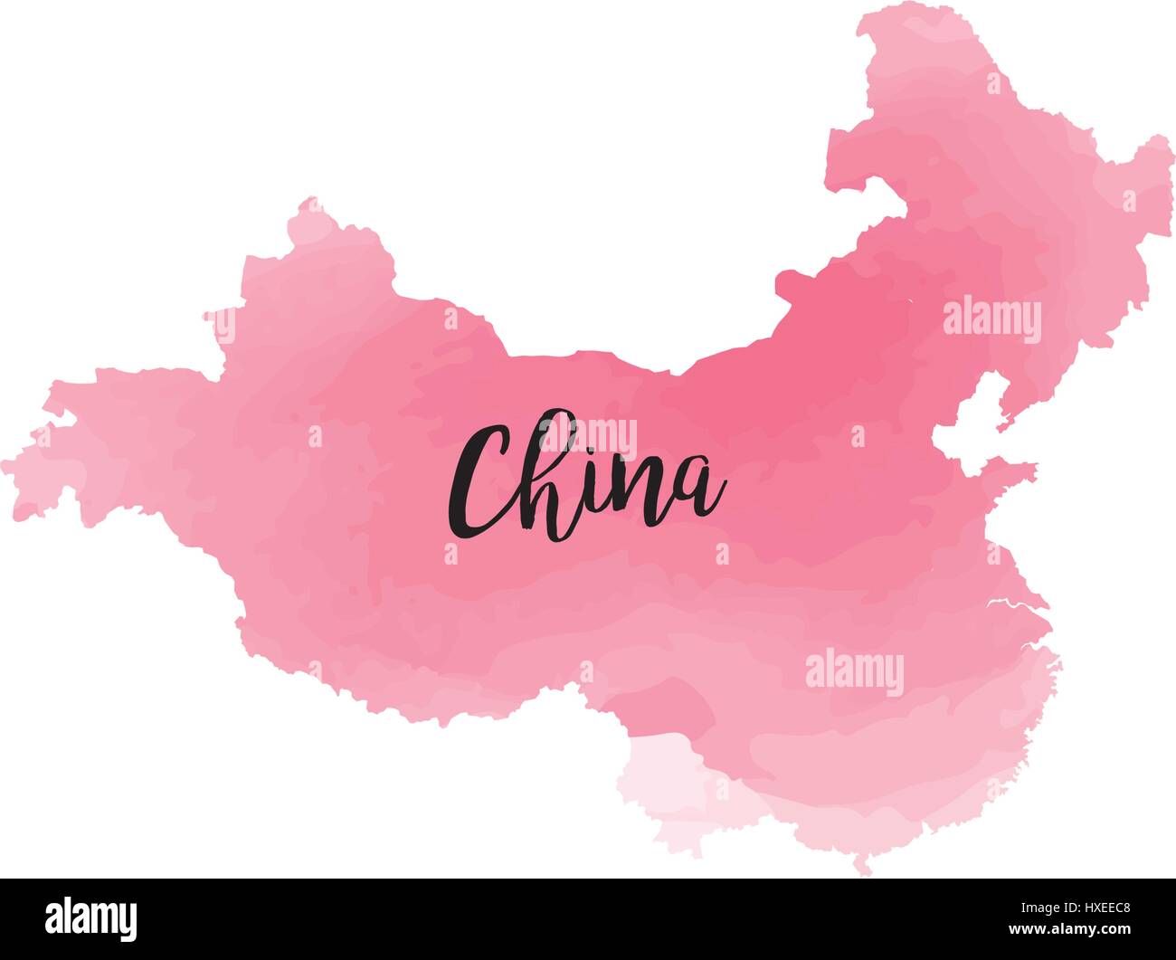 Abstract China map Stock Vector Image & Art - Alamy