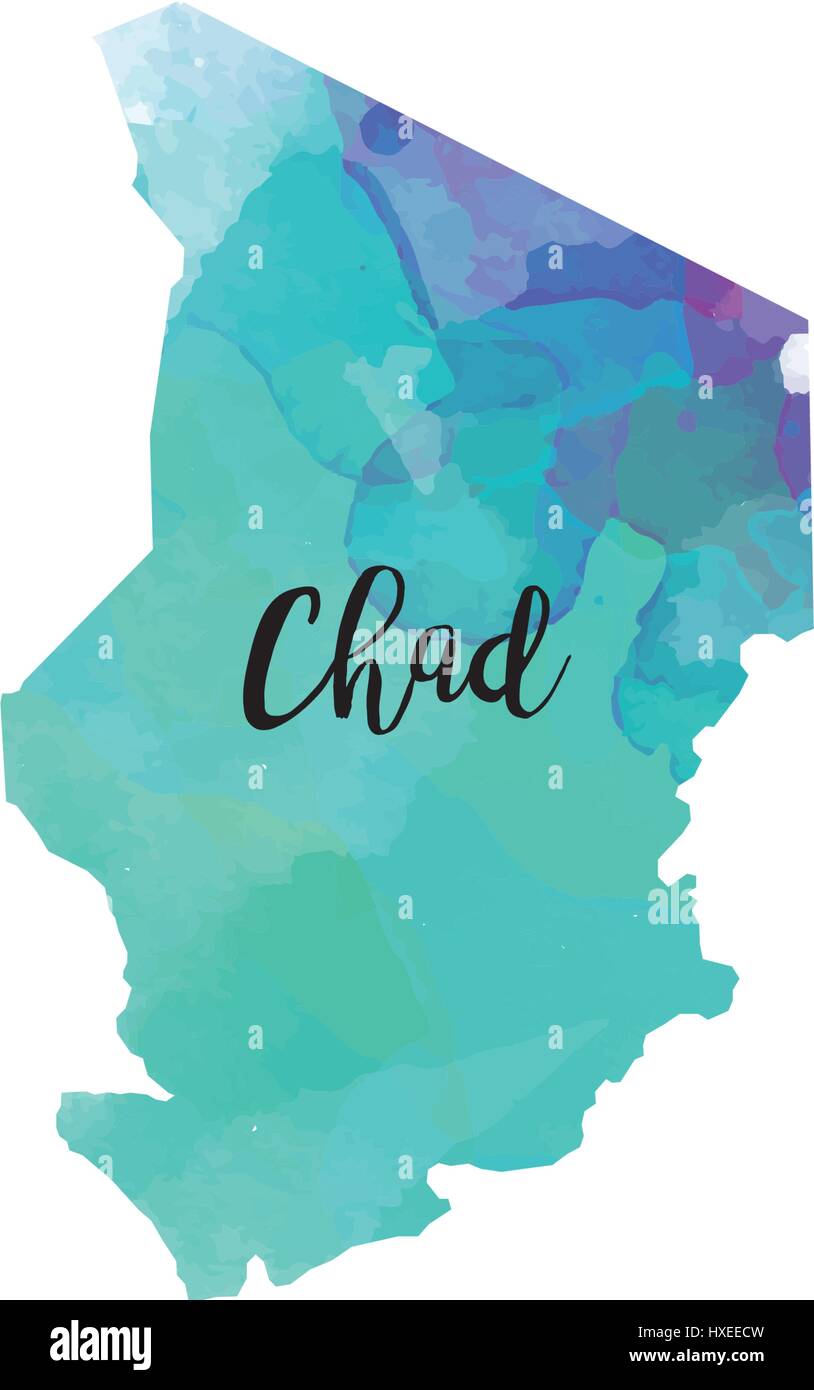 Abstract chad map Stock Vector Image & Art - Alamy
