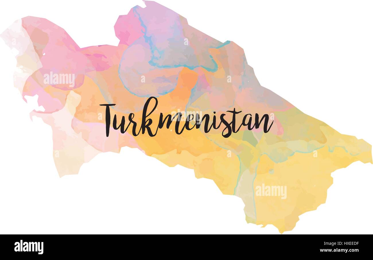 Turkmenistan map icon country hi-res stock photography and images - Alamy