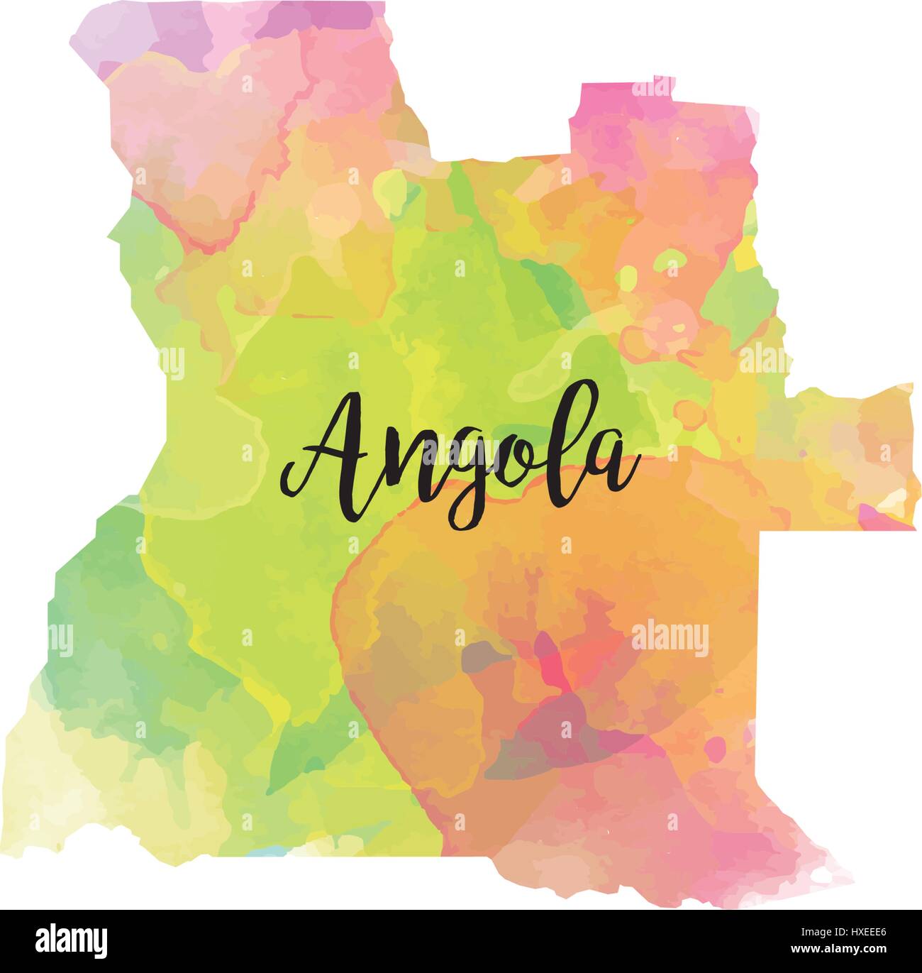 Abstract Angola map Stock Vector Image & Art - Alamy
