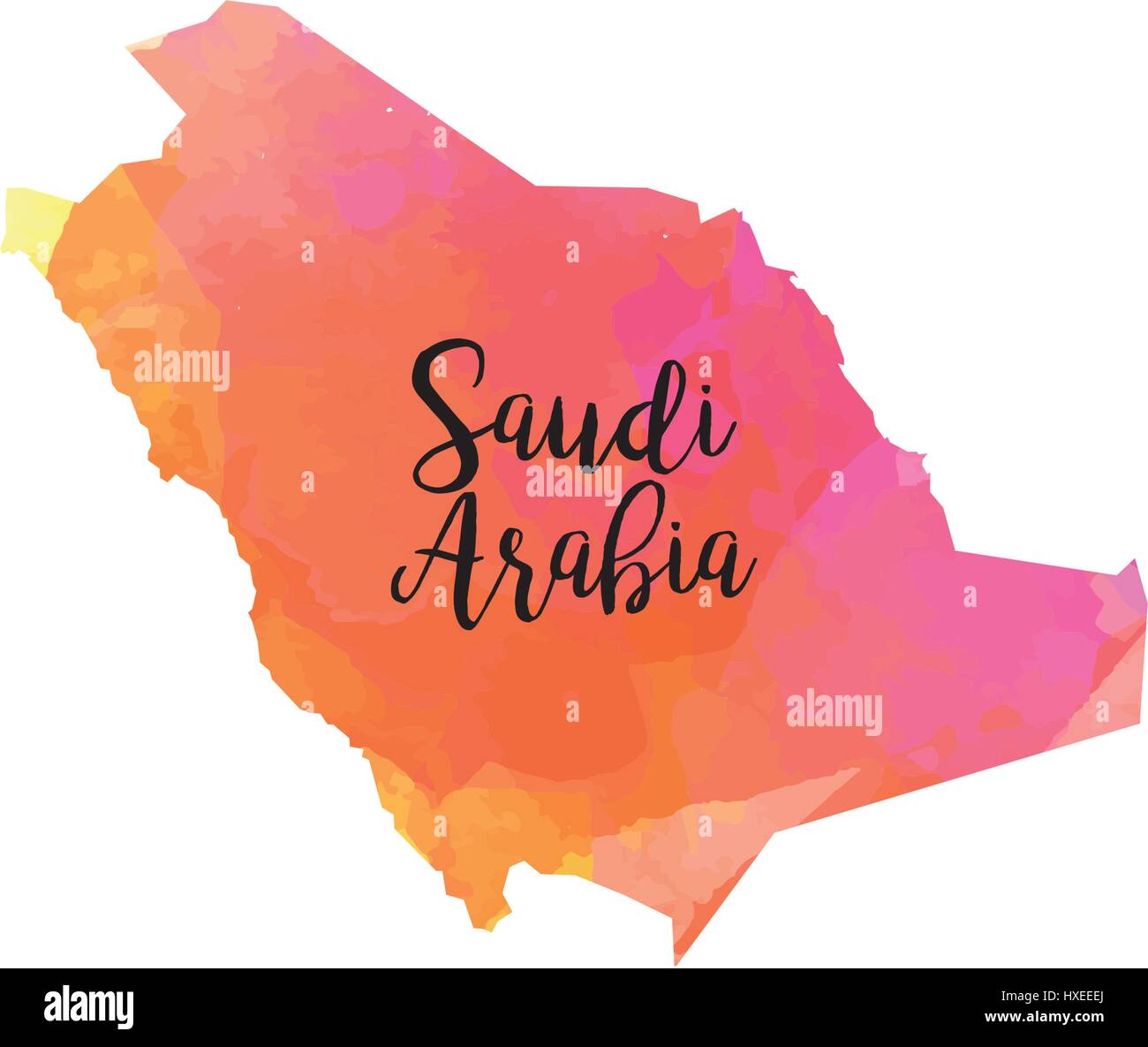 Abstract Saudi arabia map Stock Vector Image & Art - Alamy