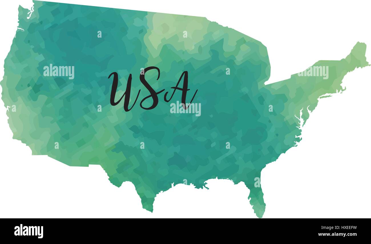 Vector Usa Map High Resolution Stock Photography and Images - Alamy