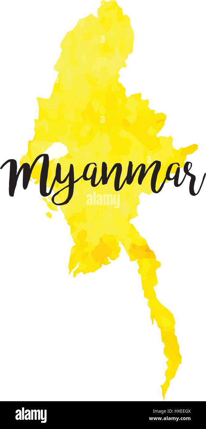 Abstract Myanmar map Stock Vector Image & Art - Alamy