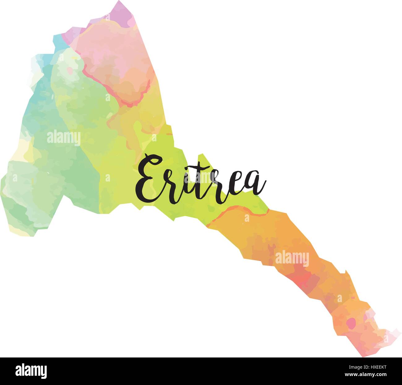 Abstract Eritrea map Stock Vector Image & Art - Alamy