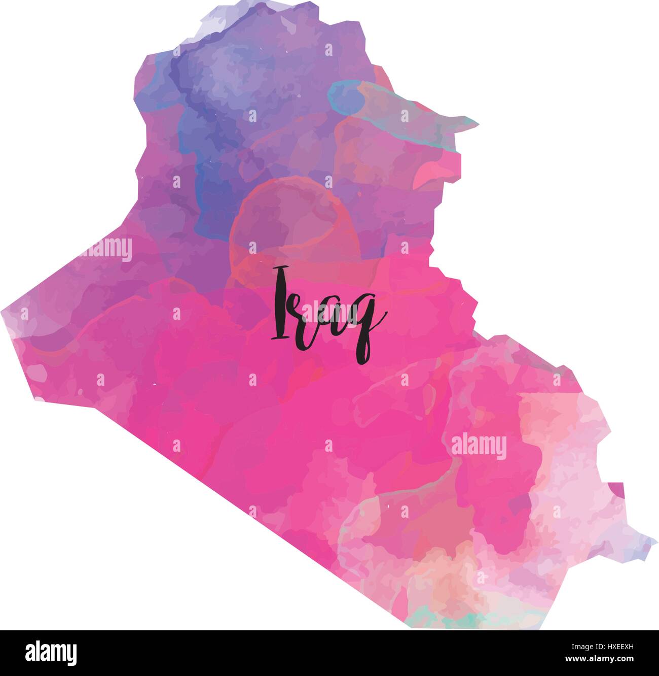 Abstract Iraq map Stock Vector Image & Art - Alamy