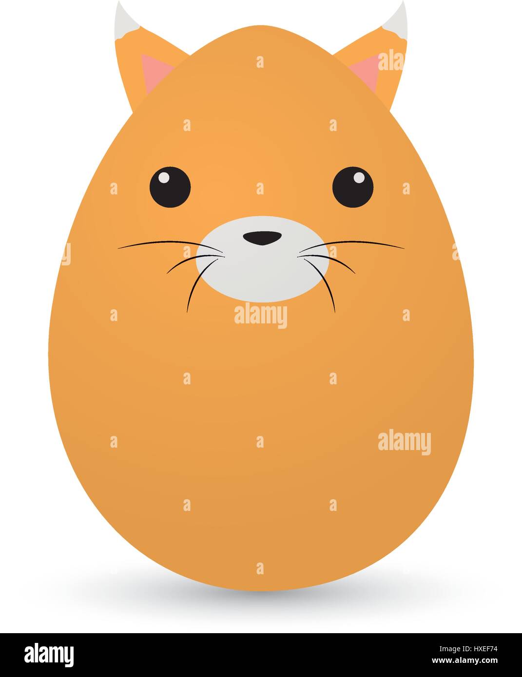 Easter cat Egg Stock Vector Image & Art - Alamy