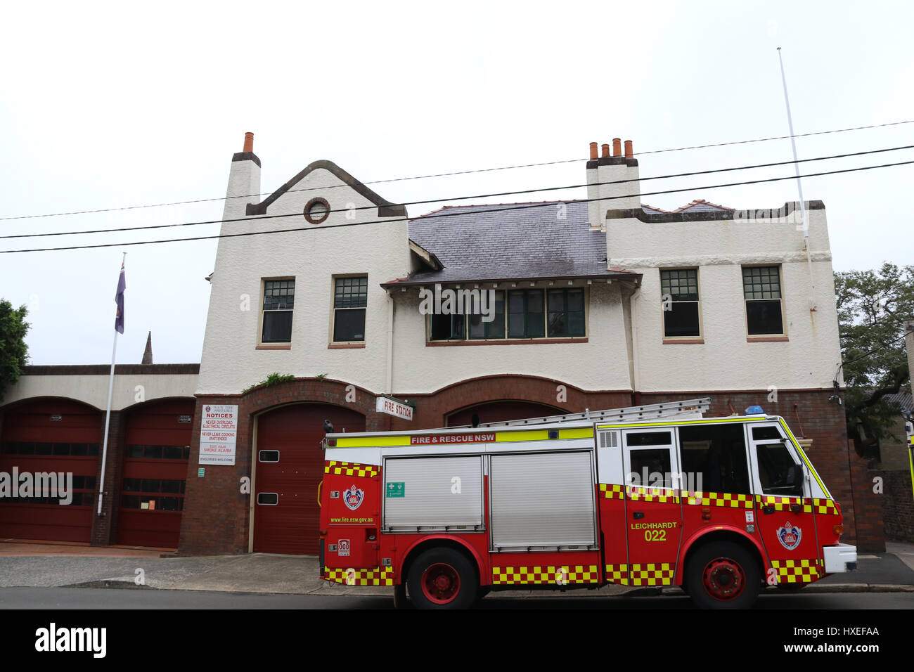 Glebe Fire Station at 75 St Johns Rd, Glebe, Sydney, Australia Stock ...