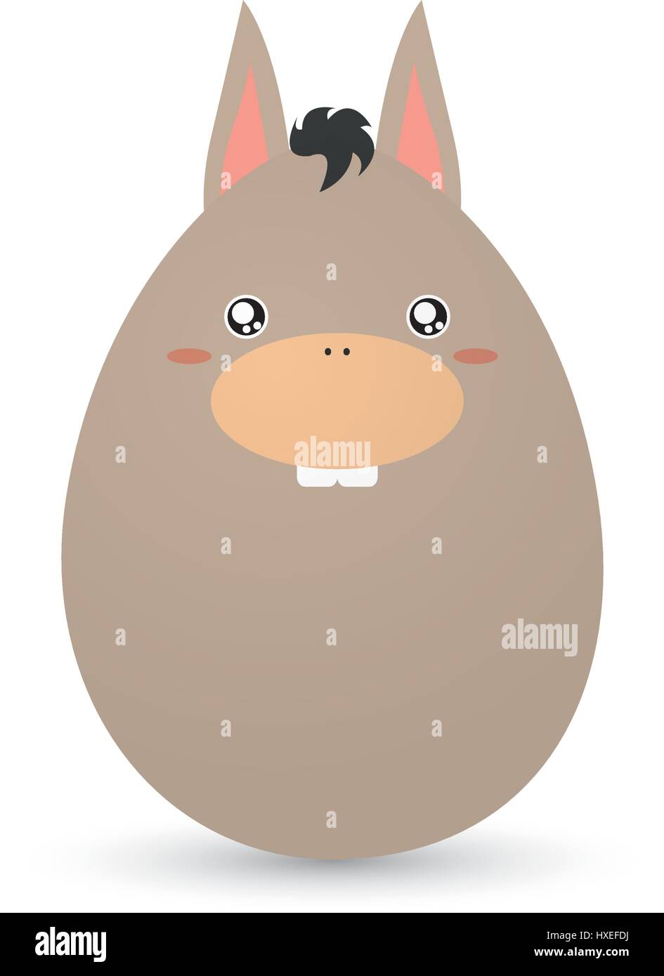 Easter Donkey Egg Stock Vector Image & Art - Alamy