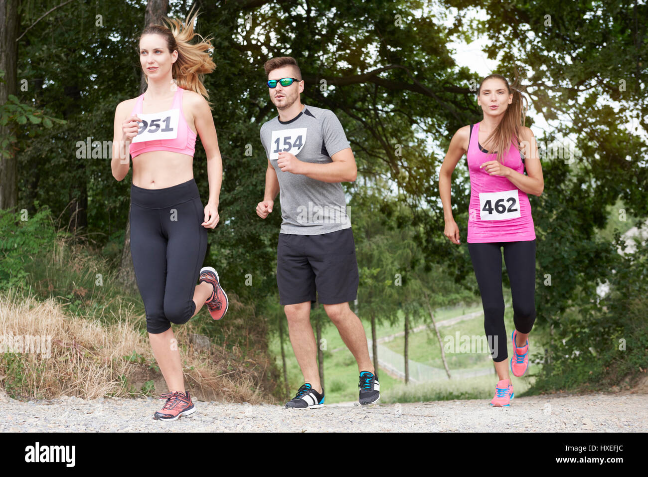 Running out of the forest Stock Photo - Alamy