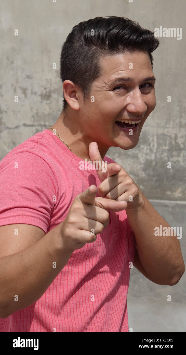 Man pointing hi-res stock photography and images - Alamy