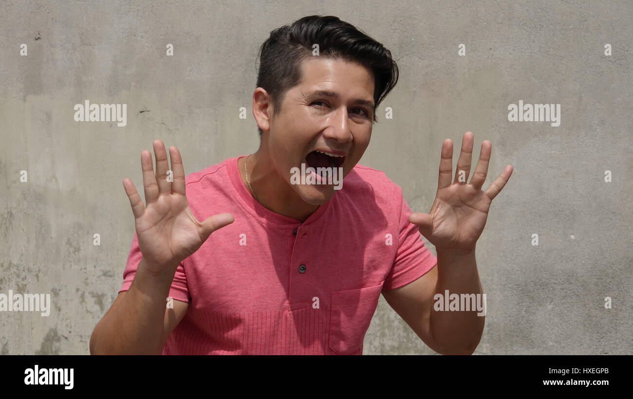 Man Showing Hands Stock Photo - Alamy