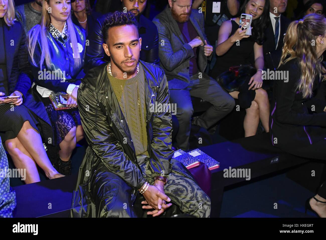 Milan Fashion Week Fall/Winter 2017/18 - Versace - Front Row Featuring ...