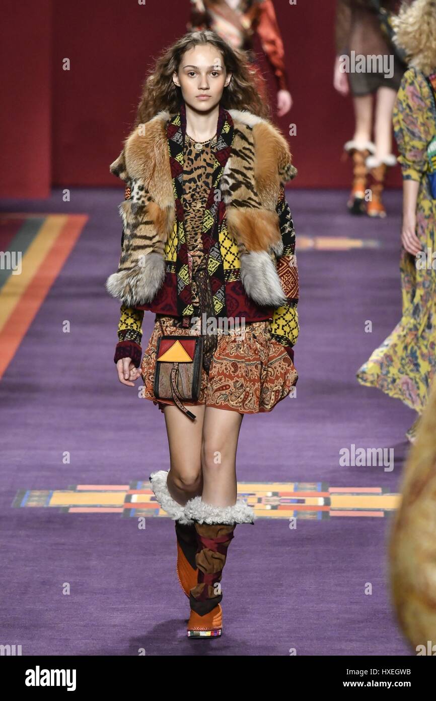Milan Fashion Week Fall/Winter 2017/18 - Etro - Catwalk Featuring ...
