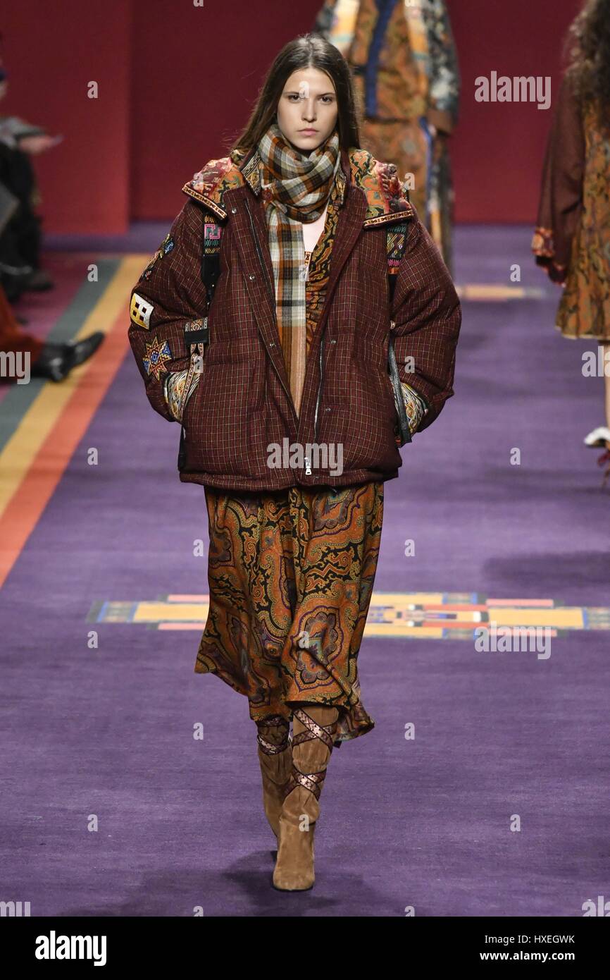 Milan Fashion Week Fall/Winter 2017/18 - Etro - Catwalk Featuring ...