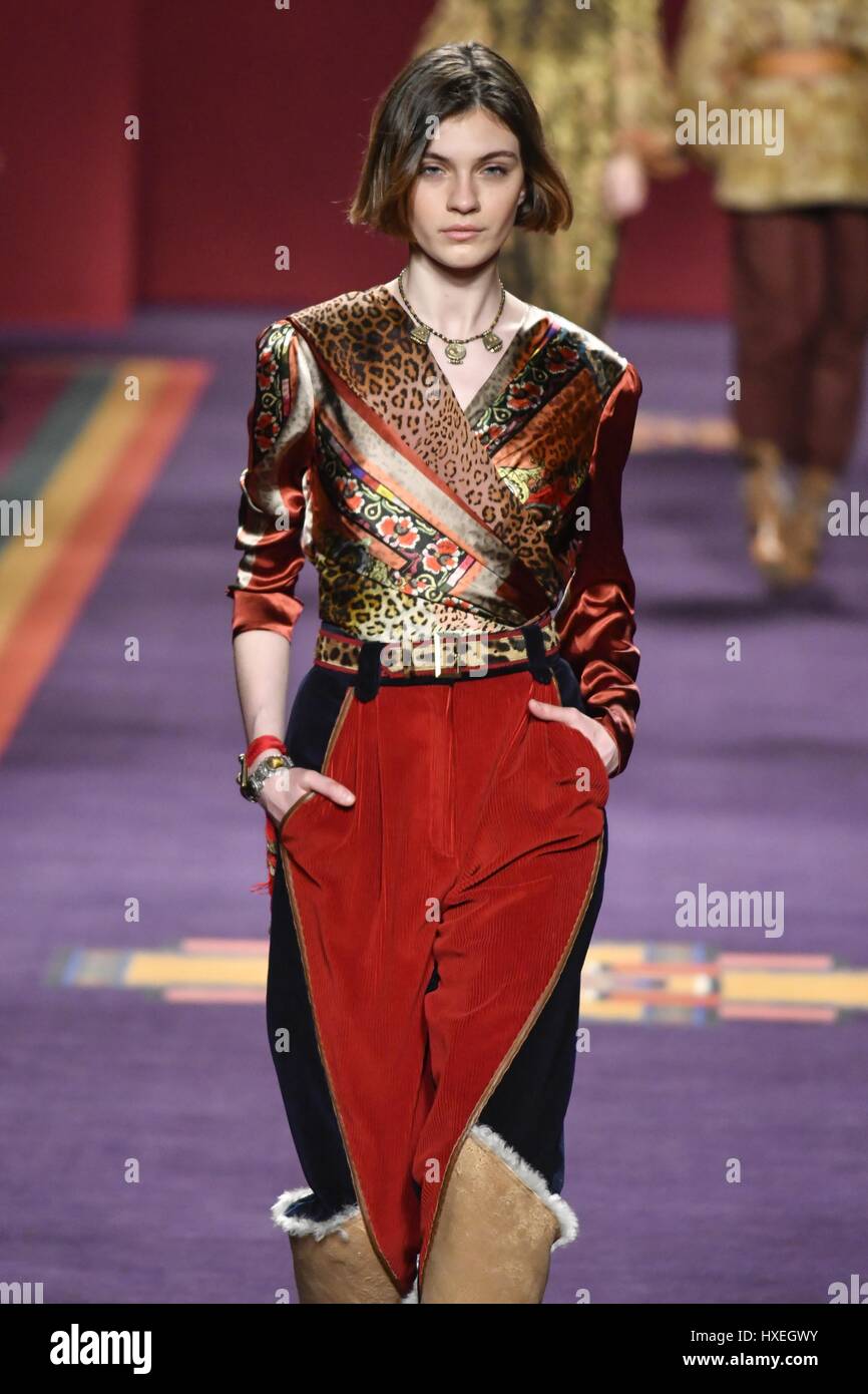 Milan Fashion Week Fall/Winter 2017/18 - Etro - Catwalk Featuring ...