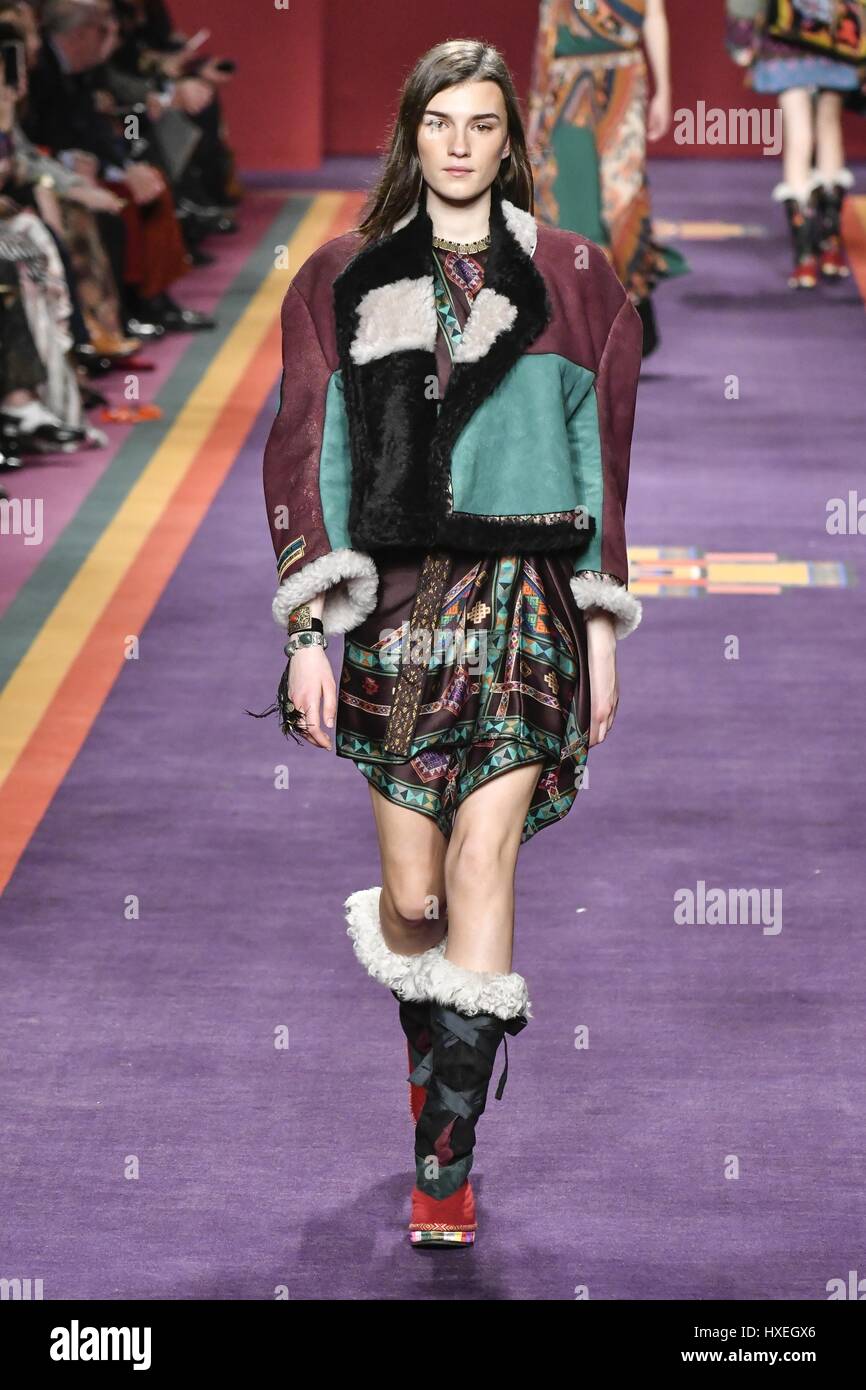 Milan Fashion Week Fall/Winter 2017/18 - Etro - Catwalk Featuring ...