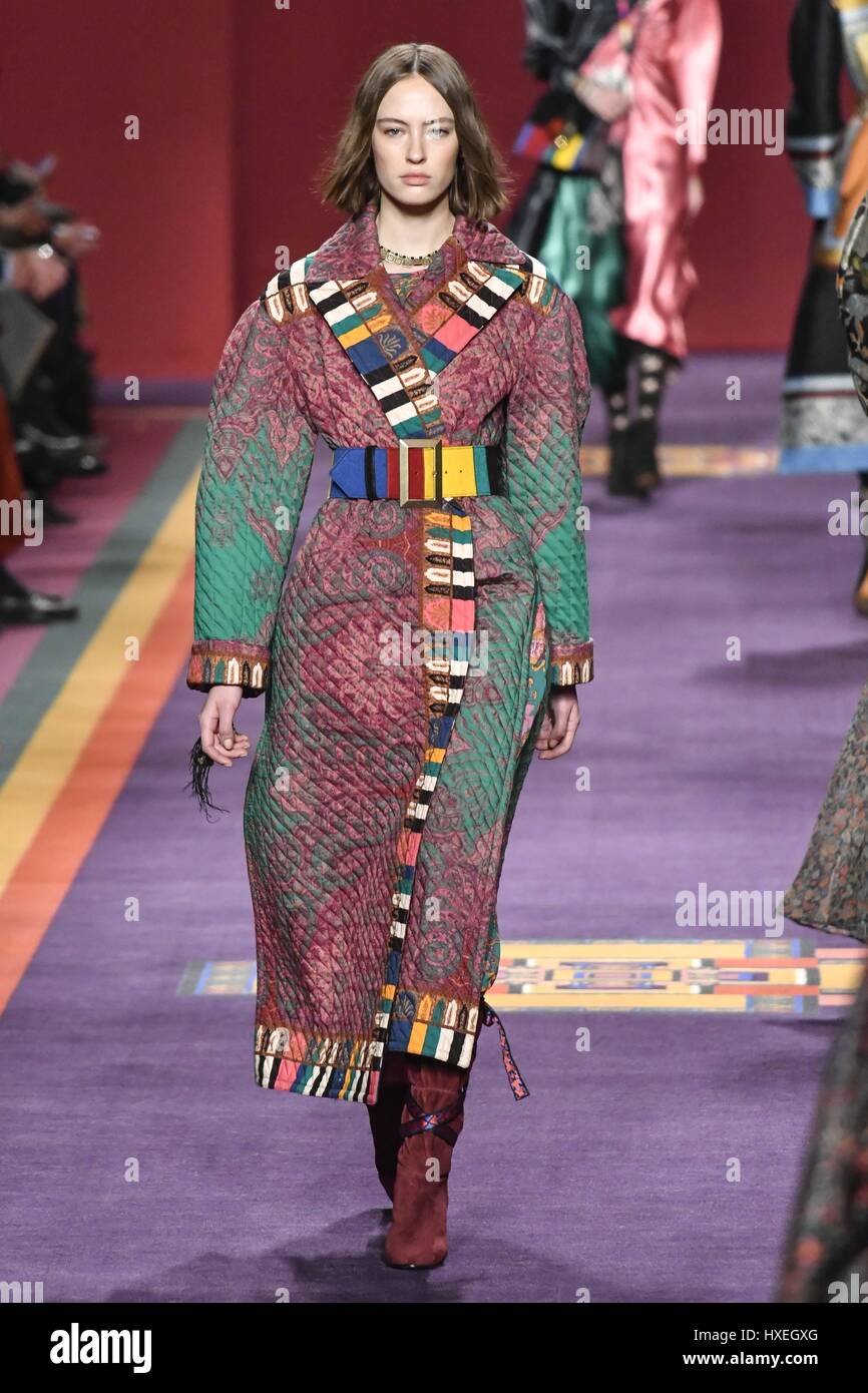 Milan Fashion Week Fall/Winter 2017/18 - Etro - Catwalk Featuring ...