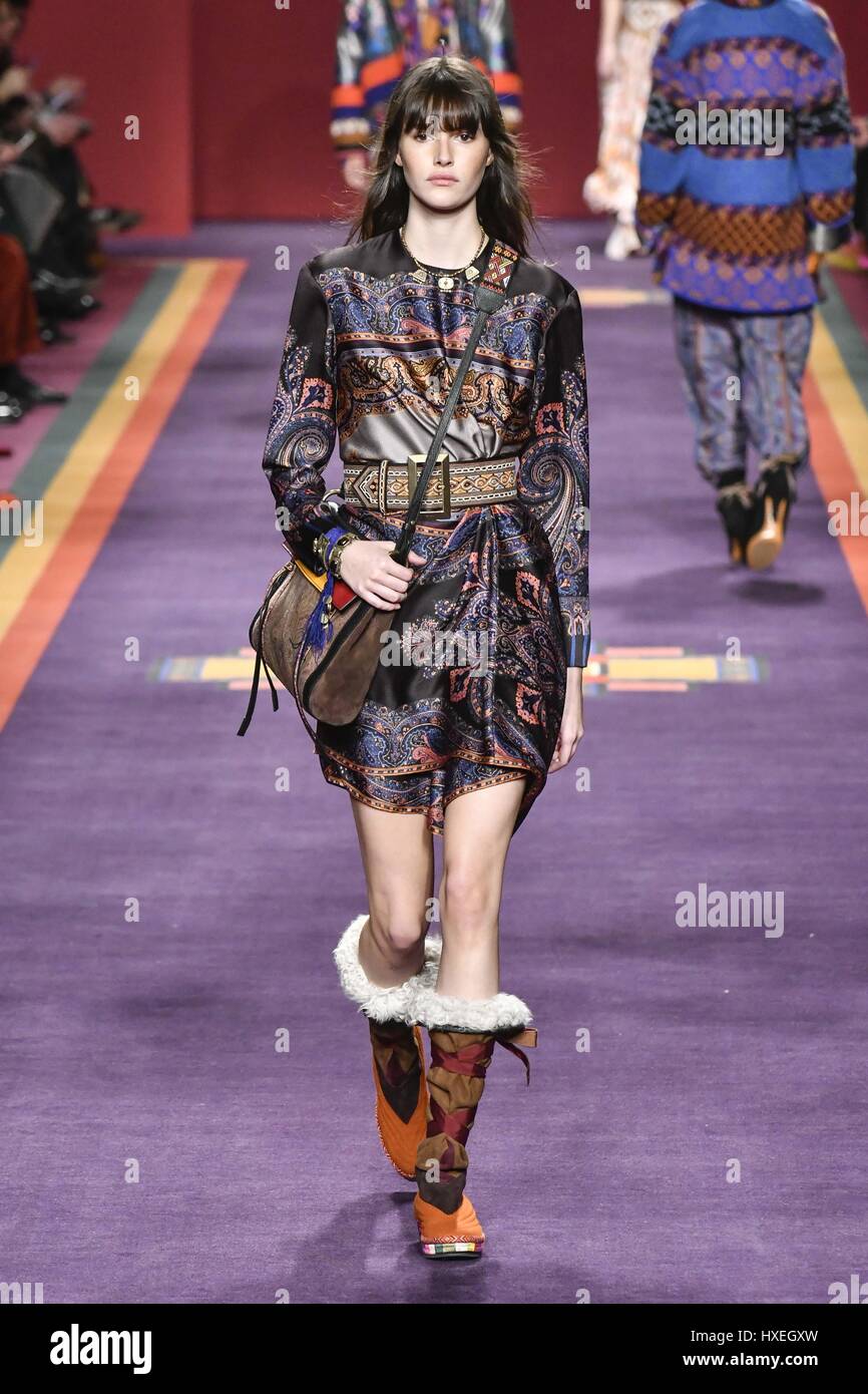 Milan Fashion Week Fall/Winter 2017/18 - Etro - Catwalk Featuring ...
