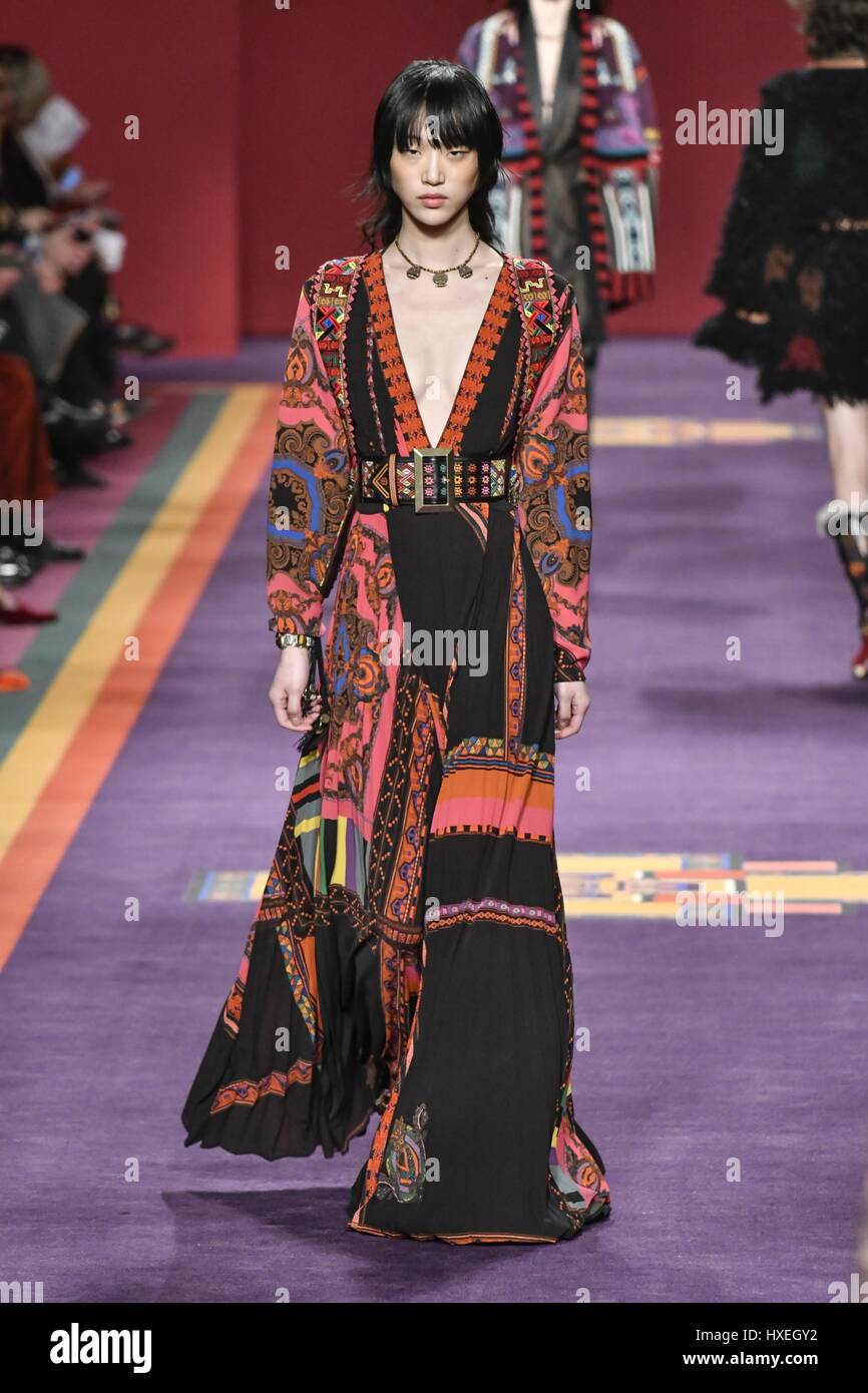 Milan Fashion Week Fall/Winter 2017/18 - Etro - Catwalk Featuring ...