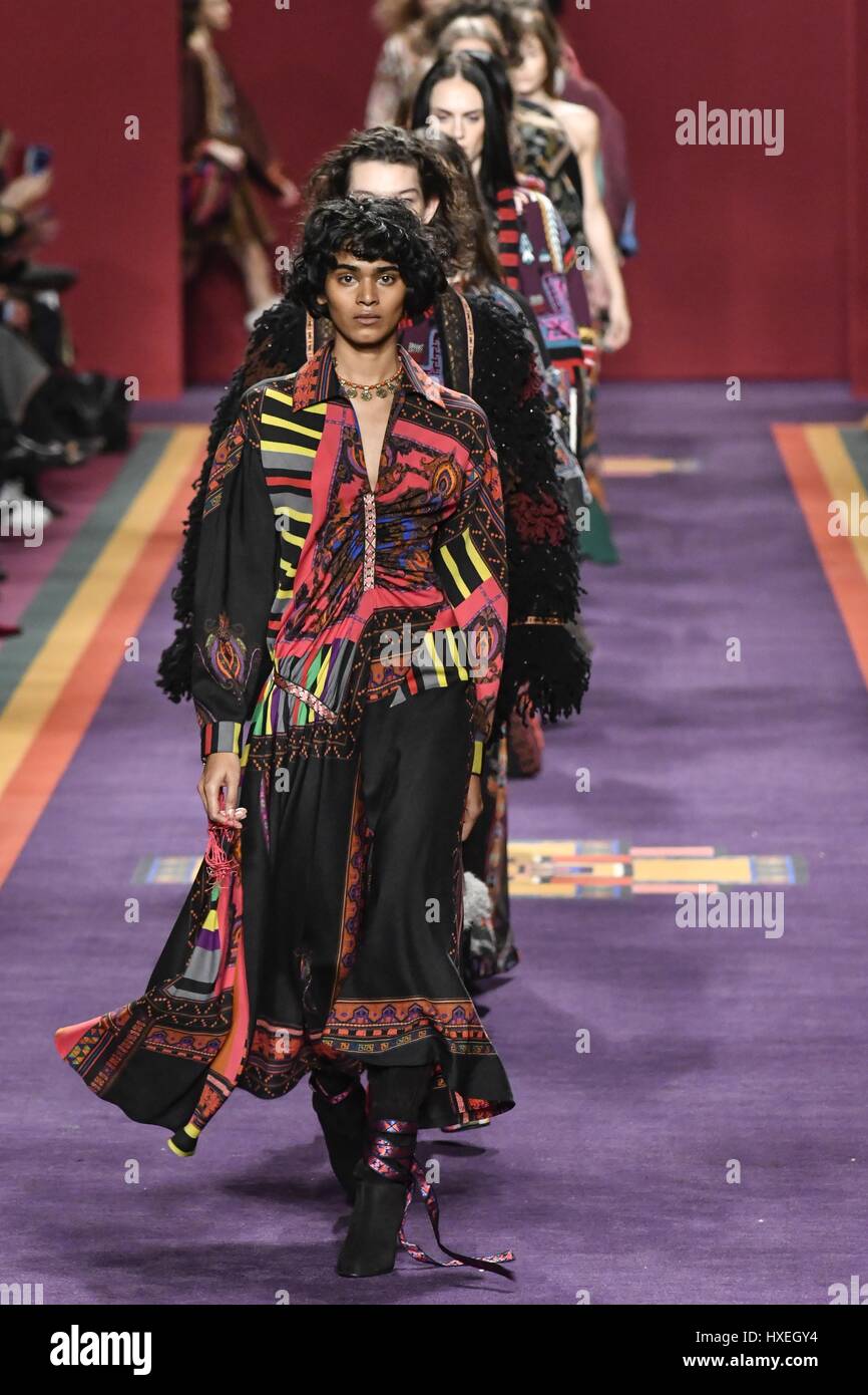 Milan Fashion Week Fall/Winter 2017/18 - Etro - Catwalk Featuring ...