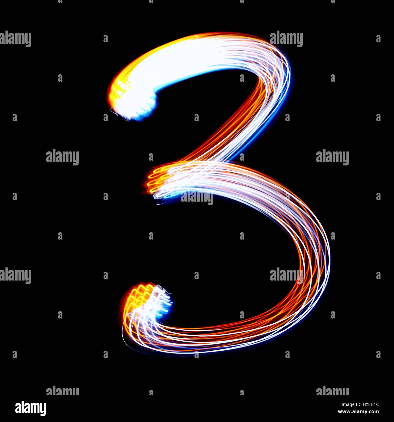 Number 3 light hi-res stock photography and images - Alamy