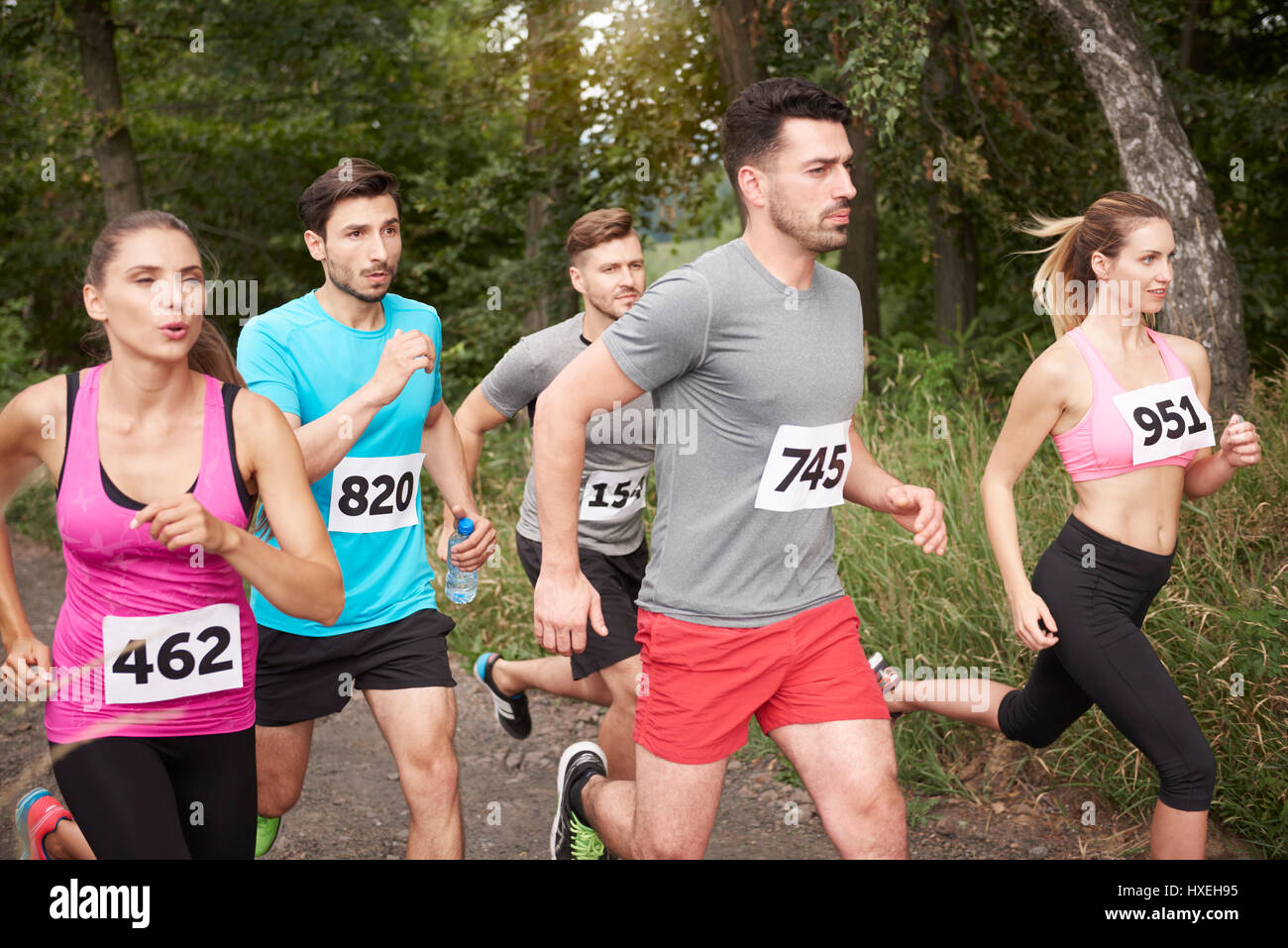 Running fast in marathon hi-res stock photography and images - Alamy