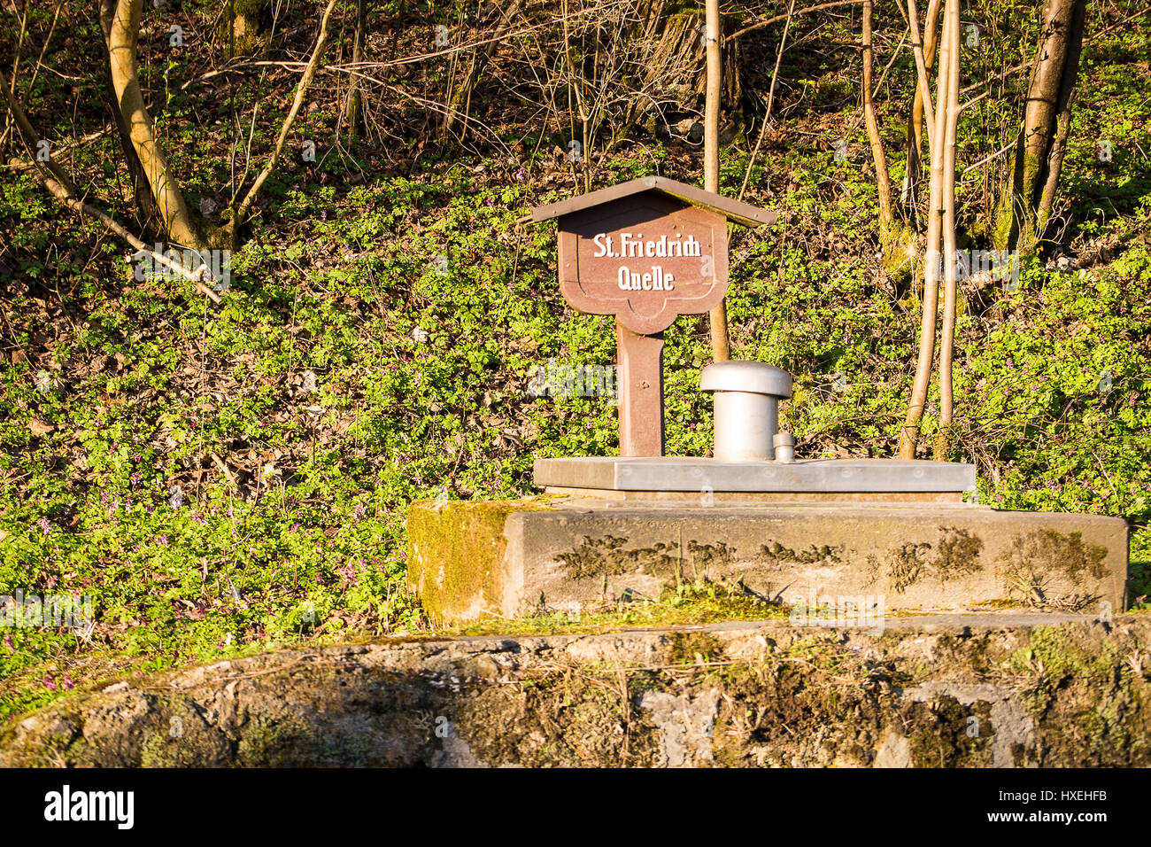 Public Water well in the countryside in Germany Stock Photo - Alamy