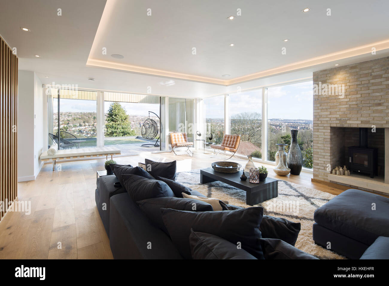 Interior view of main living space. Private Houses Withdean Road ...