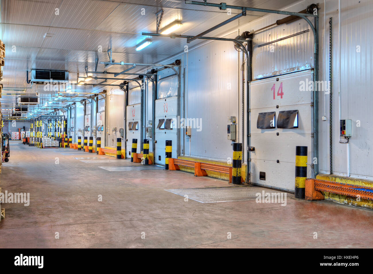 Saint-Petersburg, Russia - October 31, 2016: industrial loading dock ...