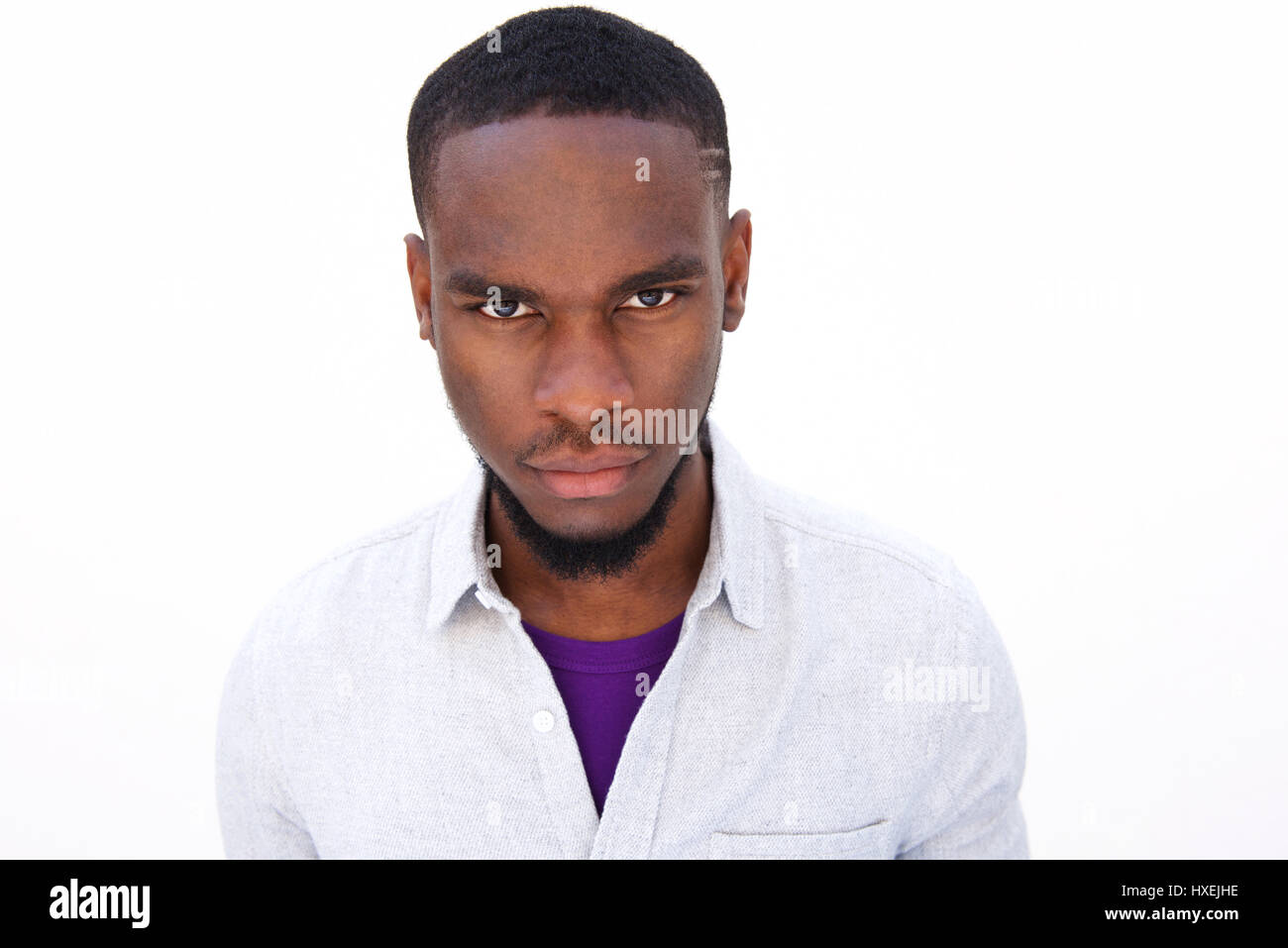 Male staring to camera alone hi-res stock photography and images - Alamy