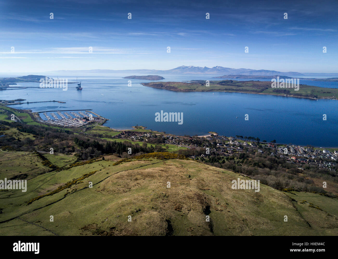 Aerial firth clyde river hi-res stock photography and images - Alamy