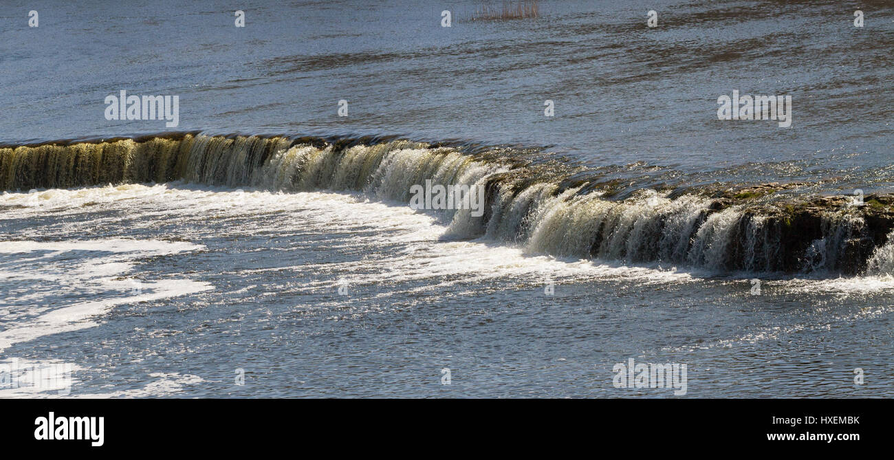 Waterfall in a spring time Stock Photo - Alamy