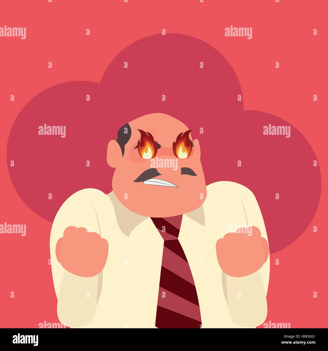 Angry cartoon eyes hi-res stock photography and images - Alamy