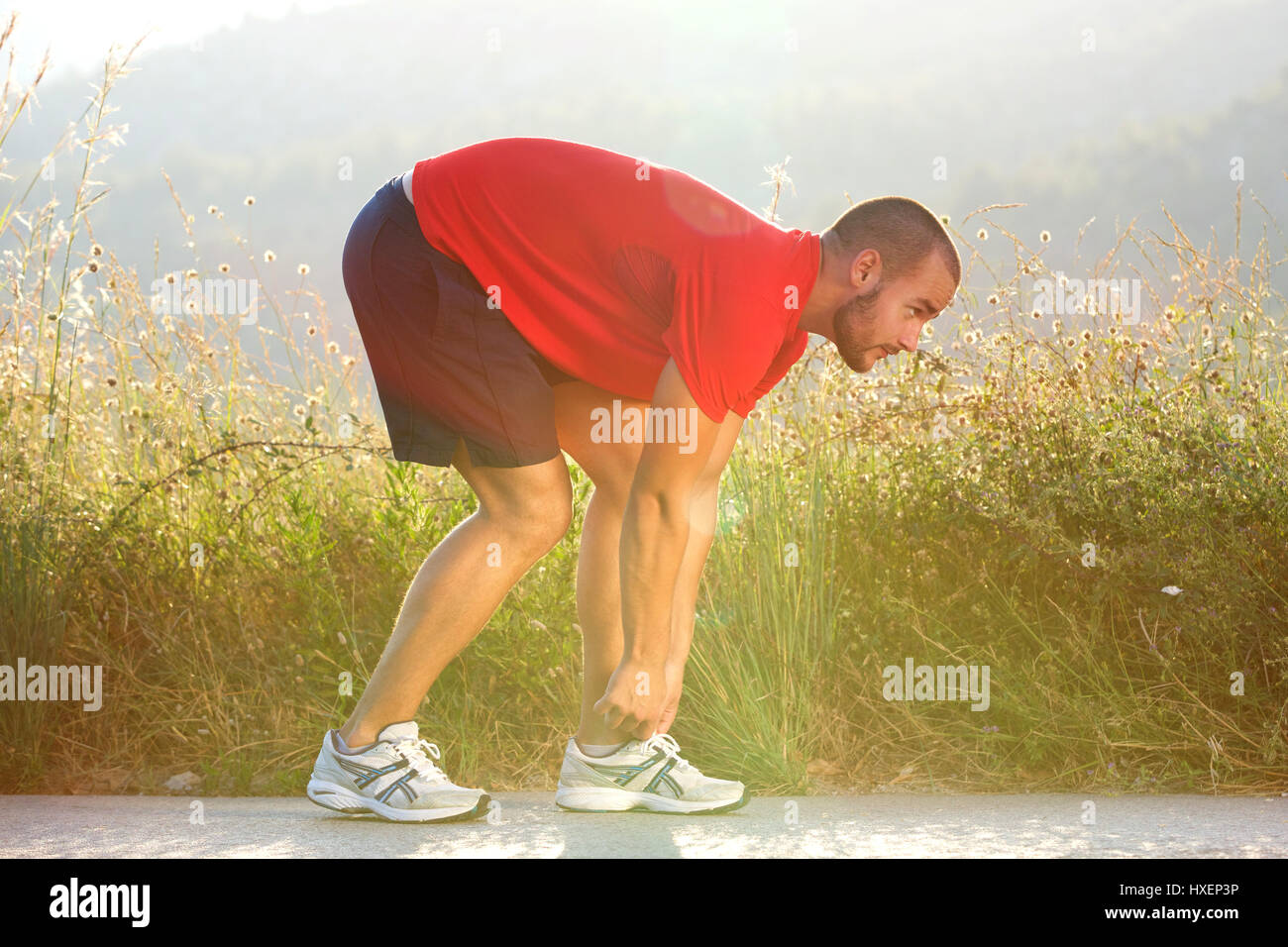 Adjusting shoes hi-res stock photography and images - Alamy