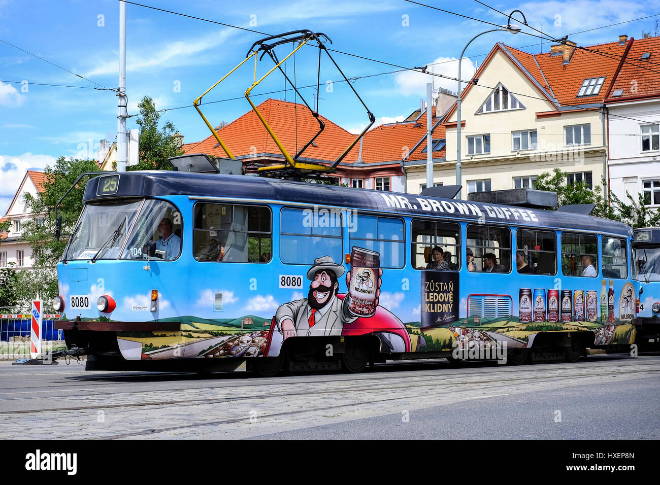 Prague tram network hi-res stock photography and images - Alamy