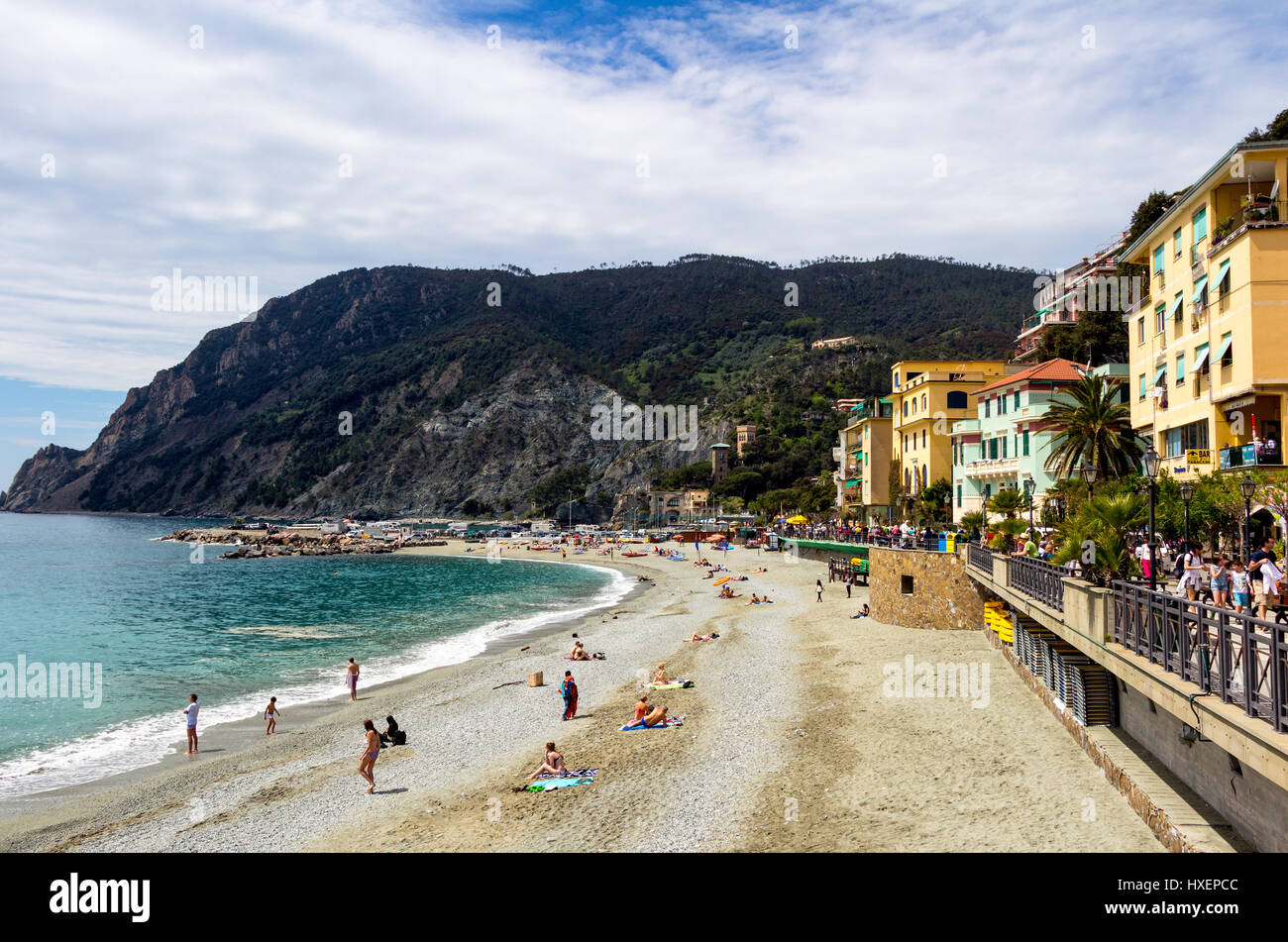 Monterosso al Mare, a coastal village and resort in Cinque Terre, Italy ...