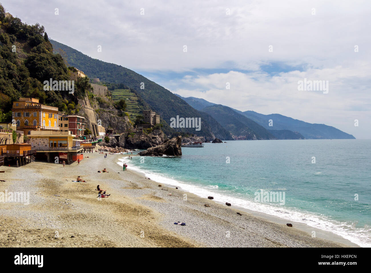 Monterosso al Mare, a coastal village and resort in Cinque Terre, Italy ...