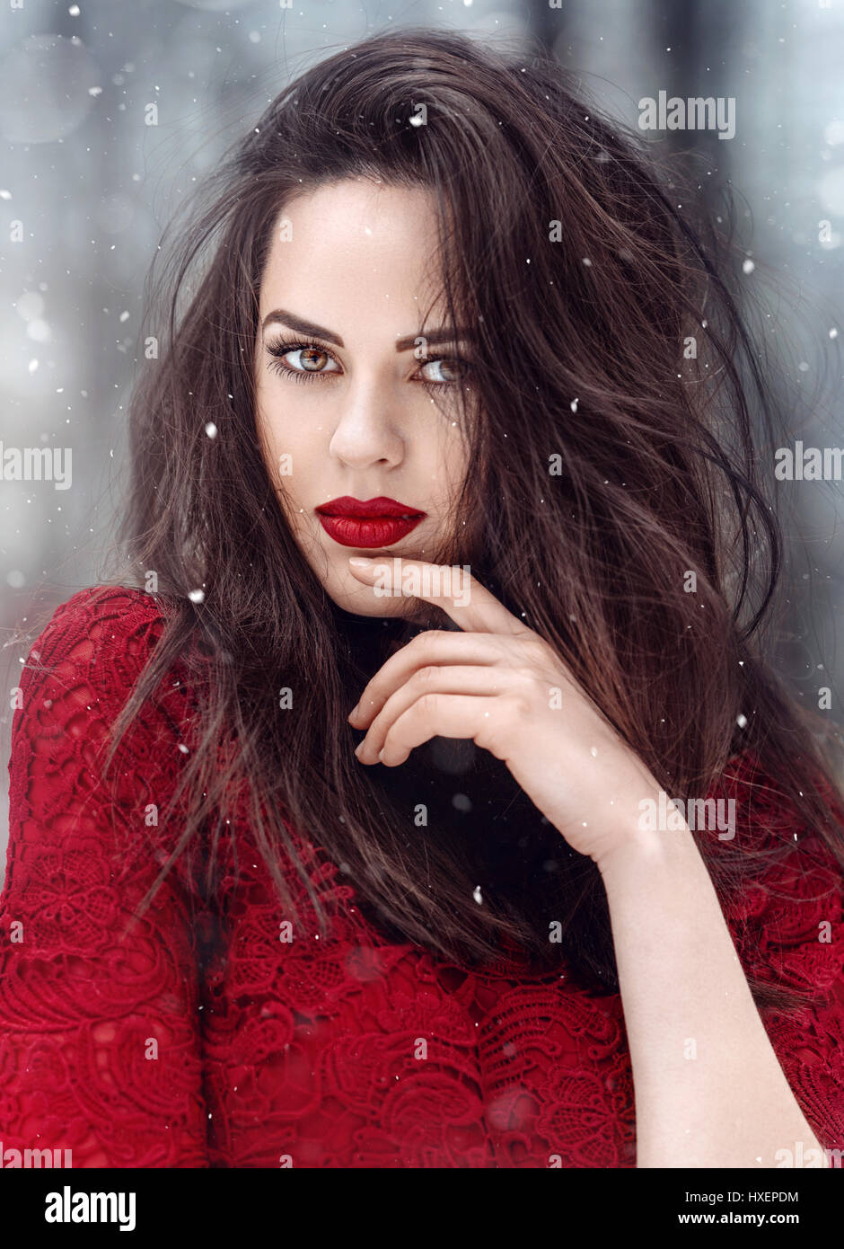 Lips snow hi-res stock photography and images - Alamy